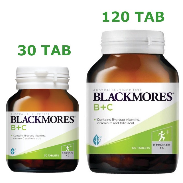 BLACKMORES B PLUS + C TAB 30'S | 120'S | Shopee Malaysia