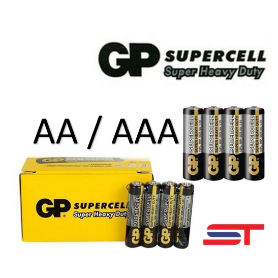 ORIGINAL GP SUPERCELL BATTERY 1.5V SUPER HEAVY DUTY AA/AAA BATTERY ...