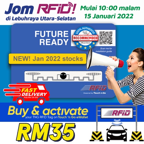 RFID for Tolls and Shell Fueling (AUTHORIZED DISTRIBUTOR OFFICIAL PACKS ...