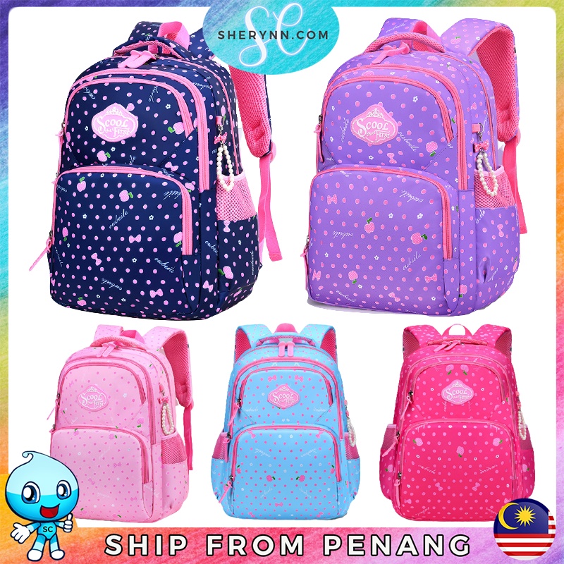 43cm School Bag For Kids School Backpack Beg Sekolah Perempuan Beg ...