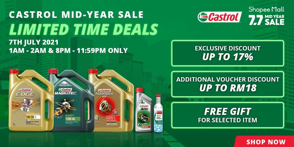 Castrol Malaysia, Online Shop | Shopee Malaysia