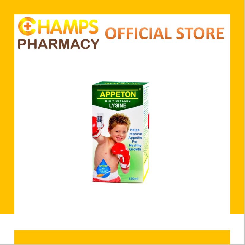 Appeton Multivitamin Lysine Syrup 120ml (Exp. Date:04/2024) | Shopee ...