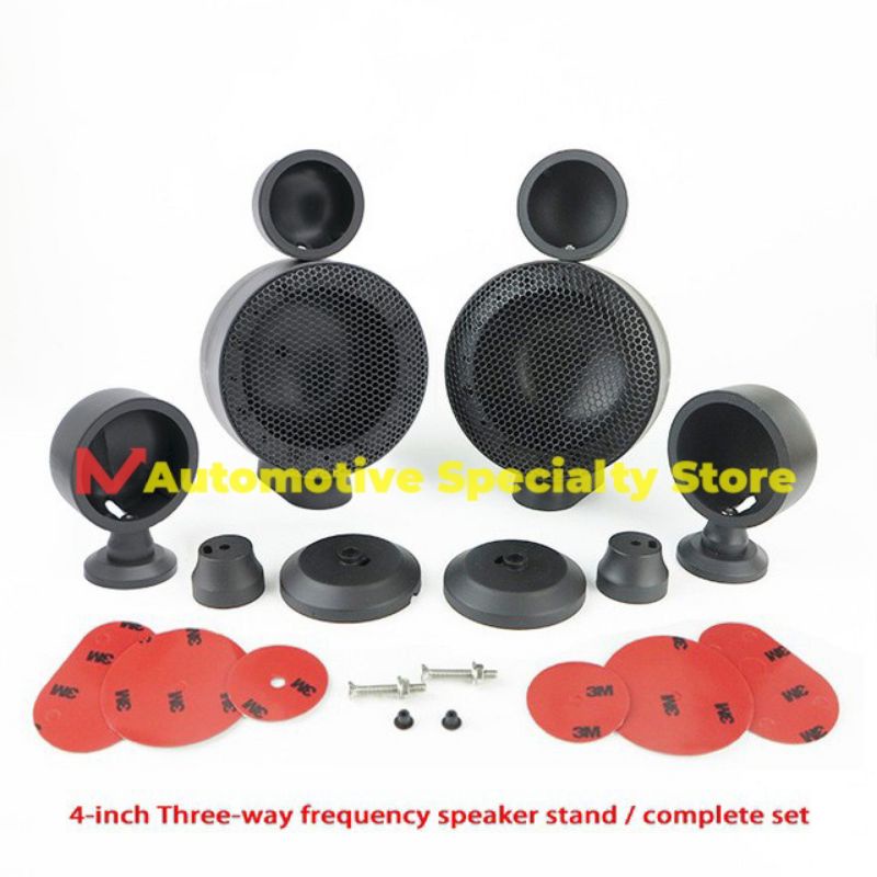 3.5 4 inch Car Audio Three-way Tweeter Bracket Mid range Speaker Box ...