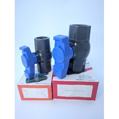 ECCO / TF PVC Ball Valve T/E(Thread End) (1/2", 3/4" & 1") | Shopee ...