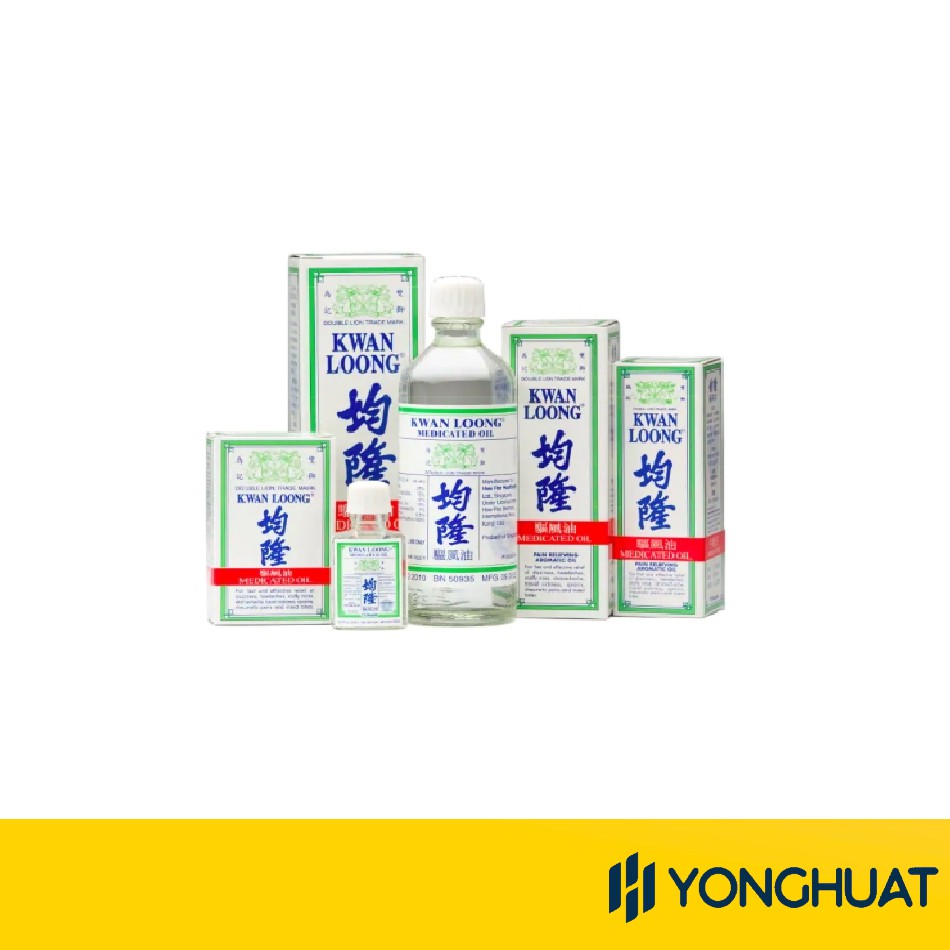 Minyak Angin Kwan Loong Cap Dua Singa Medicated oil Full range | Shopee ...