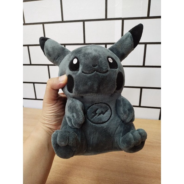 Black Pokemon Pikachu Thunderbolt Plush doll | Shopee Malaysia