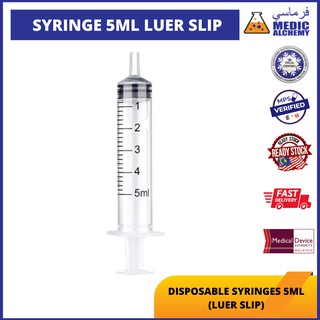 [MDA CERTIFIED] DISPOSABLE PICAGARI/ SYRINGE 5ML W/O NEEDLE (LUER SLIP ...