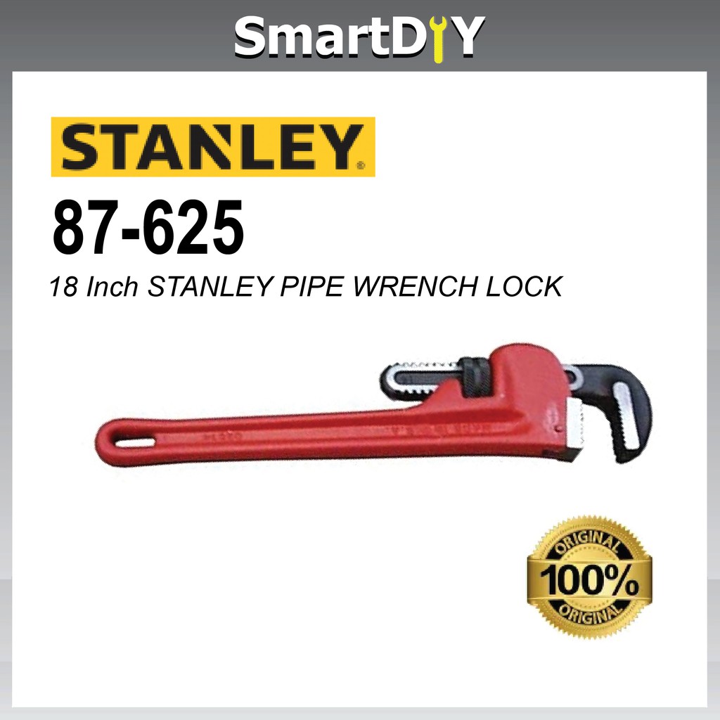 18 Inch STANLEY PIPE WRENCH LOCK 87-625 | Shopee Malaysia