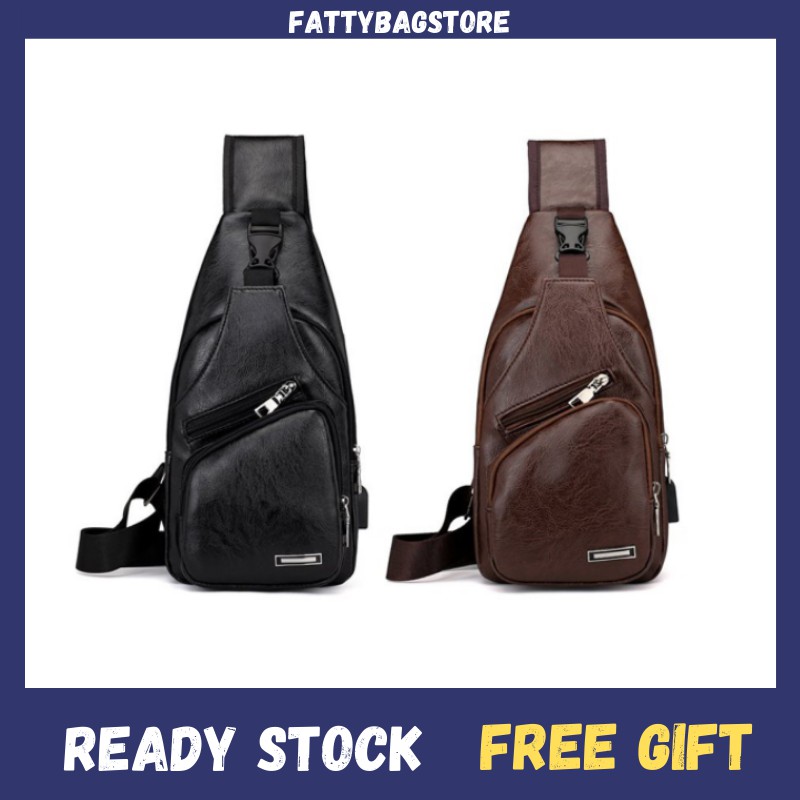 Chest Bag Men Cross Body Bag Men Beg Silang Kulit Lelaki Chest Beg ...