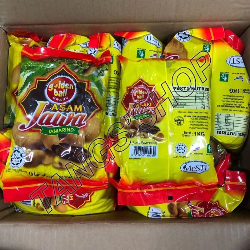 ( Ready Stock )Golden Ball Brand Asam Jawa /Tamarind Paste 1KG | Shopee ...