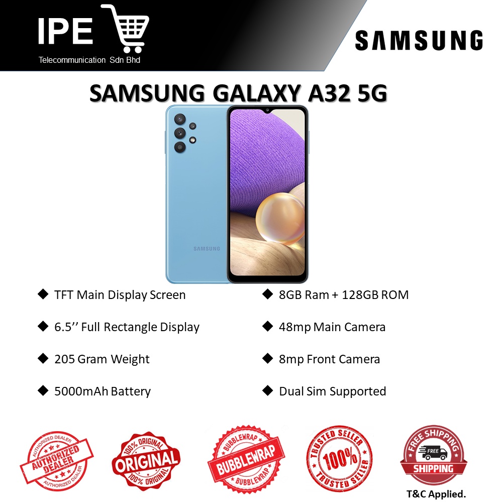 [MALAYSIA SET] Samsung Galaxy A32 5G A326 (8GB RAM | 128GB ROM) | Shopee Malaysia