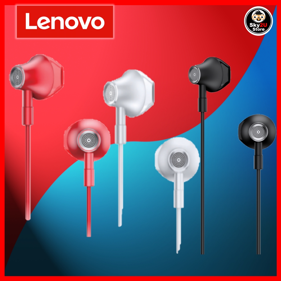 Lenovo HF140 Wired Headphones Metal In-ear Earphone | Shopee Malaysia