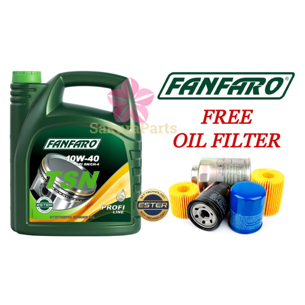 (MADE IN GERMANY) SCT FANFARO 10w40 ESTER TSN Semi Synthetic Engine Oil ...