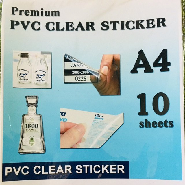 PVC CLEAR STICKER (10pcs) | Shopee Malaysia