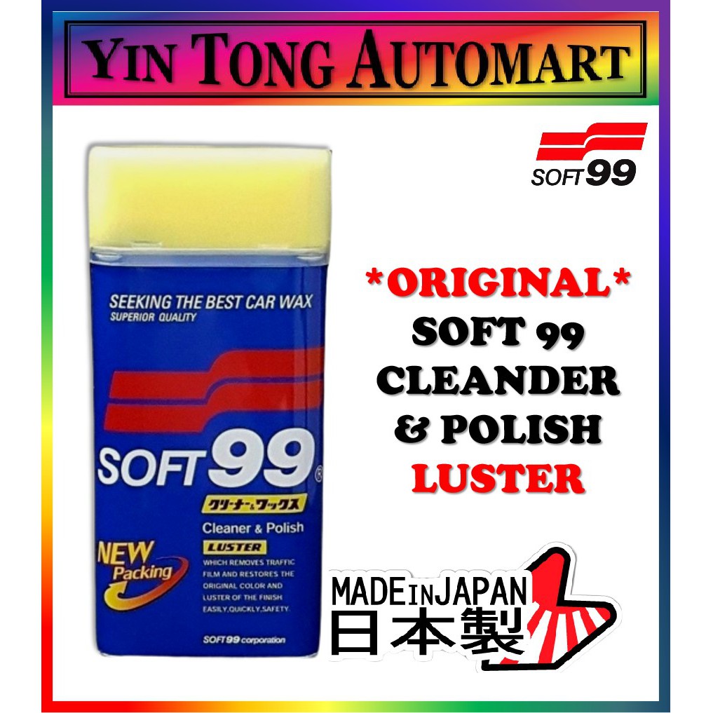 SOFT 99 Luster Cleaner & Wax Polish 530ML (MADE IN JAPAN) | Shopee Malaysia