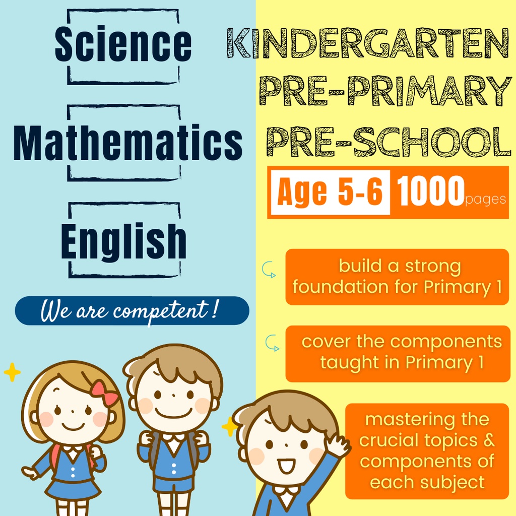 KD2 Pre-Primary Science + Pre-primary English Pre-primary Maths Kindergarten Science Preschool ...