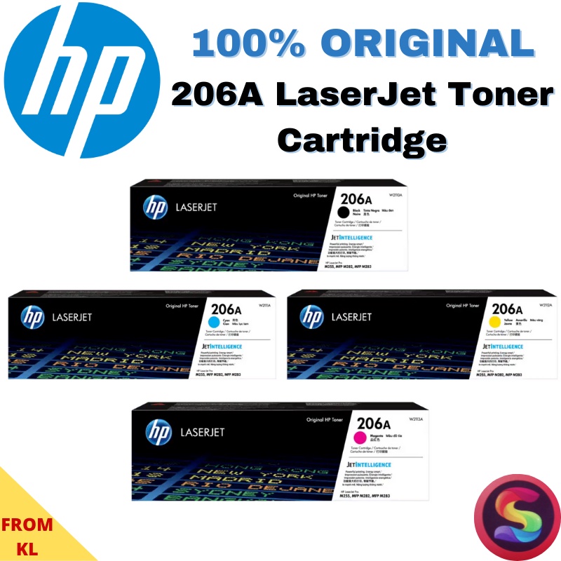 [ORIGINAL] HP 206A Original LaserJet Toner Cartridge(W2110A W2111A ...