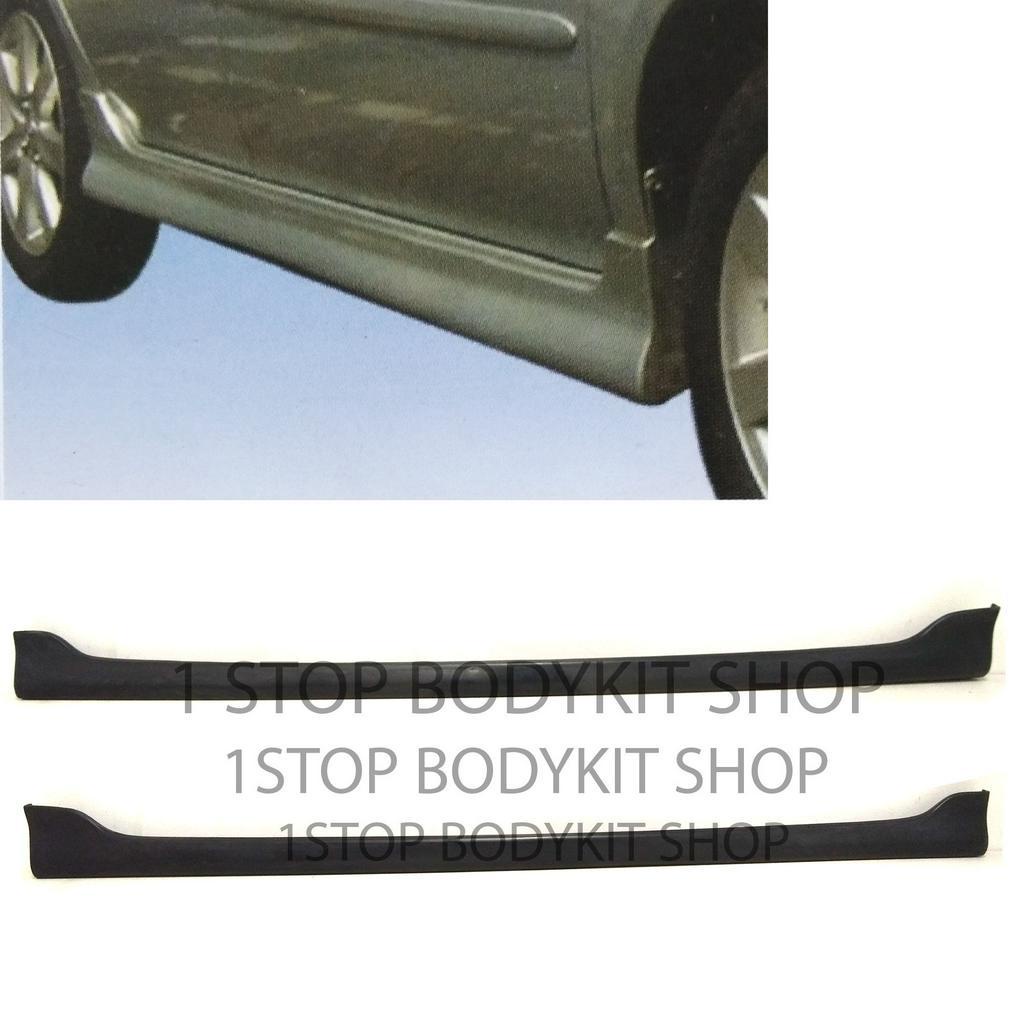 toyota vios '04 & above side skirt pu polyurethane skirt lip bodykit ...