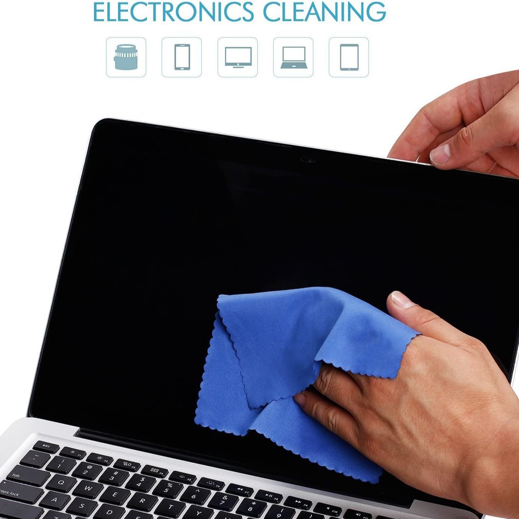 Thick Microfiber Cleaning Cloth for LCD Screens, Eyeglasses, Camera ...