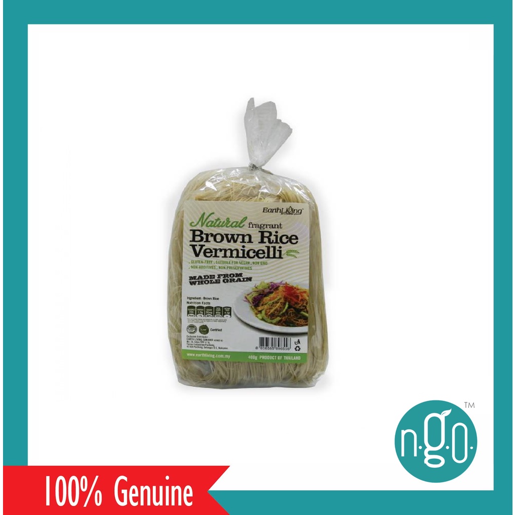 Earth Living Natural Fragrant Brown Rice Vermicelli (400g/pack) | Shopee Malaysia