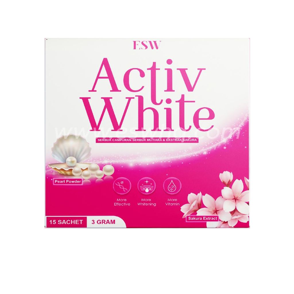 (FREE SHIPPING)(FREEGIFT) ESW ACTIVE WHITE (SUPPLEMENT PUTIH DAN ...