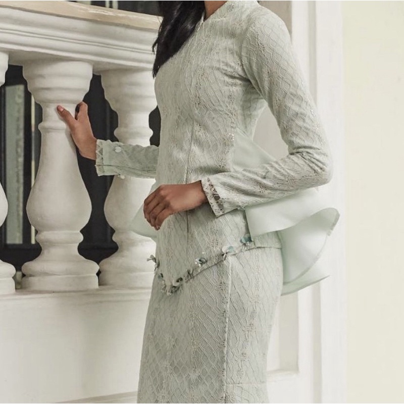 WANZAR mint green baju kurung | Shopee Malaysia