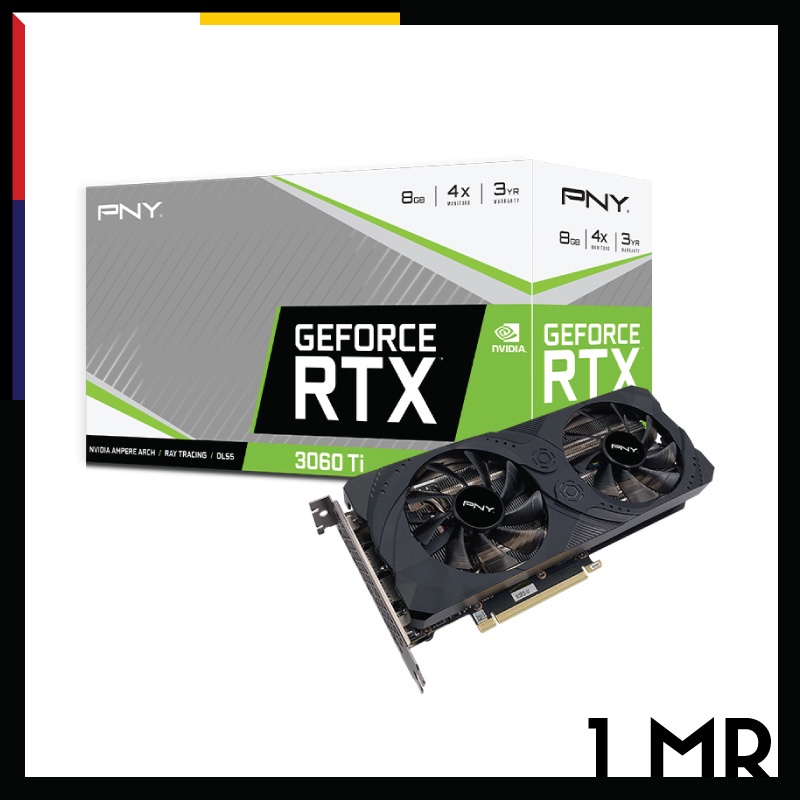 PNY GeForce RTX 3060Ti 8GB UPRISING Dual Fan GPU Graphic Card [3 YEARS ...