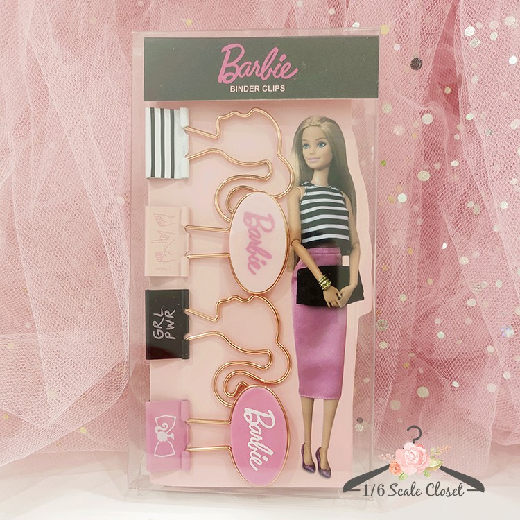 Original Barbie X NEVER Binder Clips | Shopee Malaysia