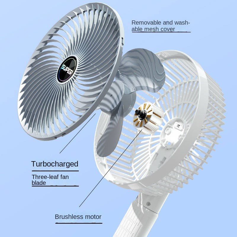 Kipas Mini Portable Fan Table Fan Desktop Fan Handheld fan Clip fan ...