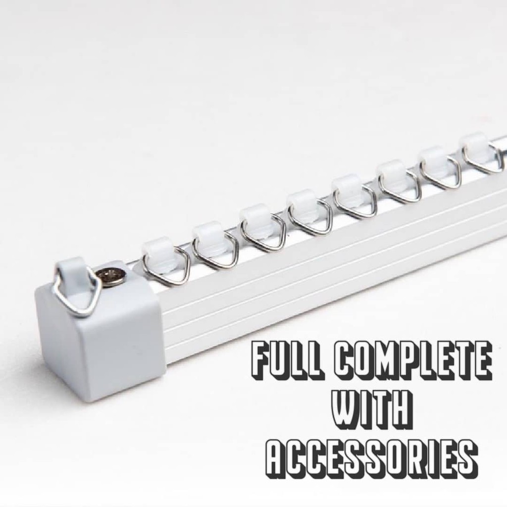 Besi alluminium railing langsir/Solid track curtain thickness 0.9mm ...