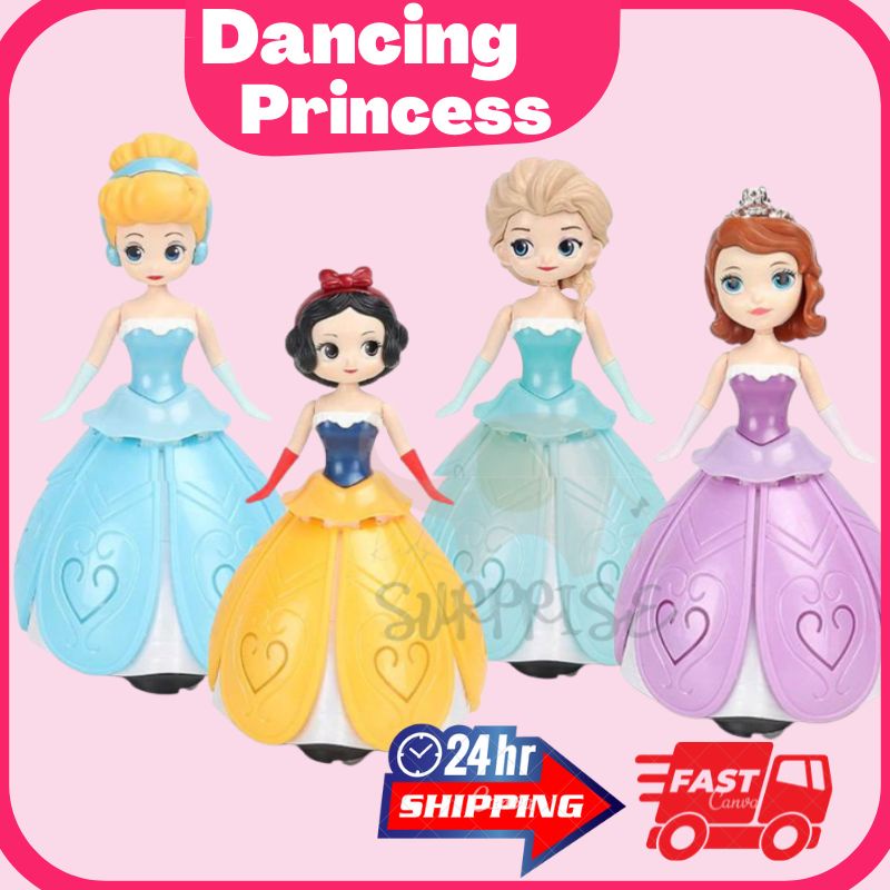 Cinderella Frozen 2 Elsa Anna Snow White Sophia Princess Dancing Toy ...