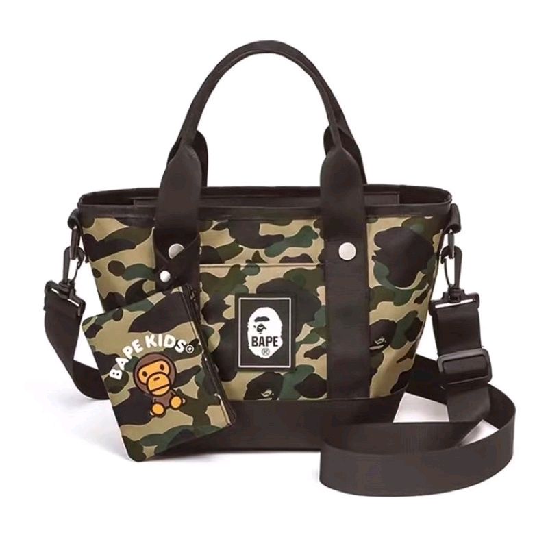 AAPE BAPE A BATHING APE JAPAN 2in1 Sling bag Chest bag Porch Pouch ...