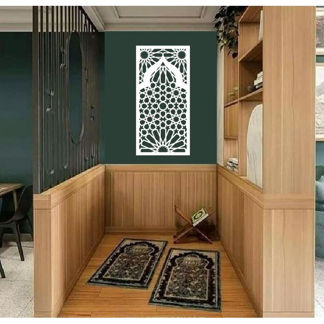 Dinding Mihrab hiasan Minimalist Waterproof Kubah Mihrab Kerawang ...