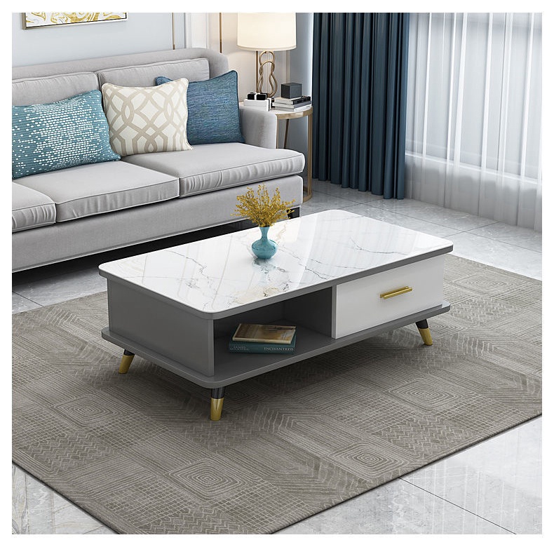 European-style rounded coffee table simple modern coffee table / Nordic ...