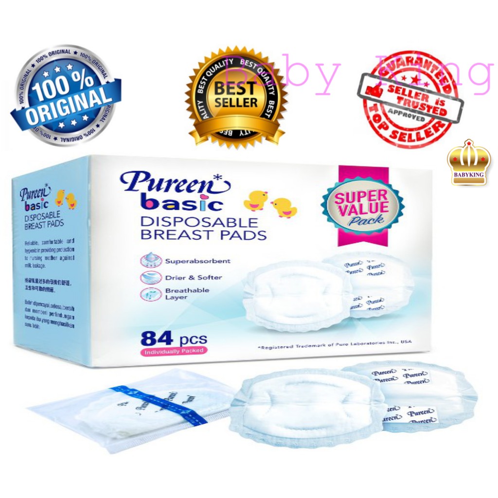 Original Pureen Disposable Nursing Breast Pad (84's) [Super Value Pack ...