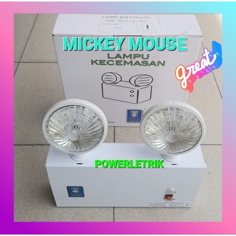 KELIP KELIP BE1ST 12L-TWIN HEAD EMERGENCY SPOT LIGHT/MICKEY MOUSE ...