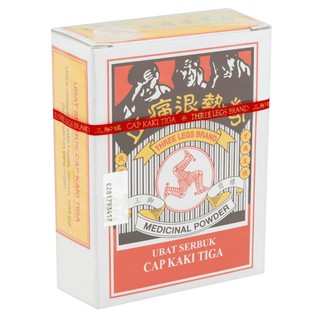 Cap Kaki Tiga Ubat Serbuk Three Legs Brand Medicinal Powder 12s 止痛退燒粉 ...