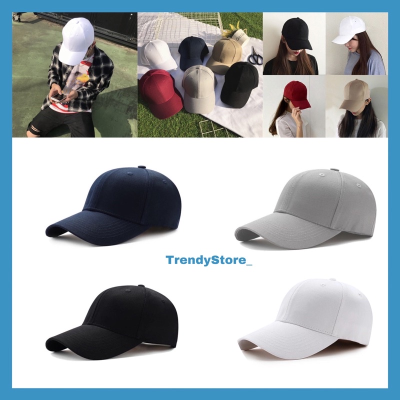 Ready Stock ~ Kualiti Topi Terbaik Plain Sesuai Untuk Outdoor ( LOCAL ...