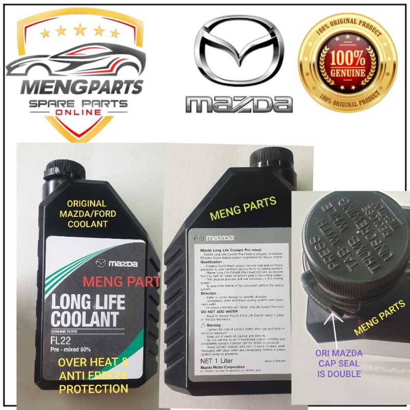 ORIGINAL MAZDA LONG LIFE COOLANT WITCH ANTI FREEZE 1LITER (FL22 ...
