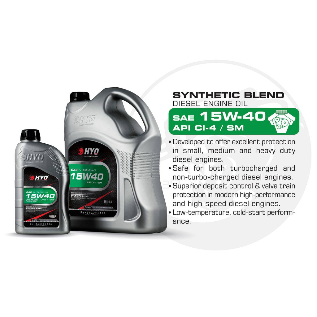 HYO HD Plus 15W40 CI-4 Diesel Engine Oil (7L) | Shopee Malaysia