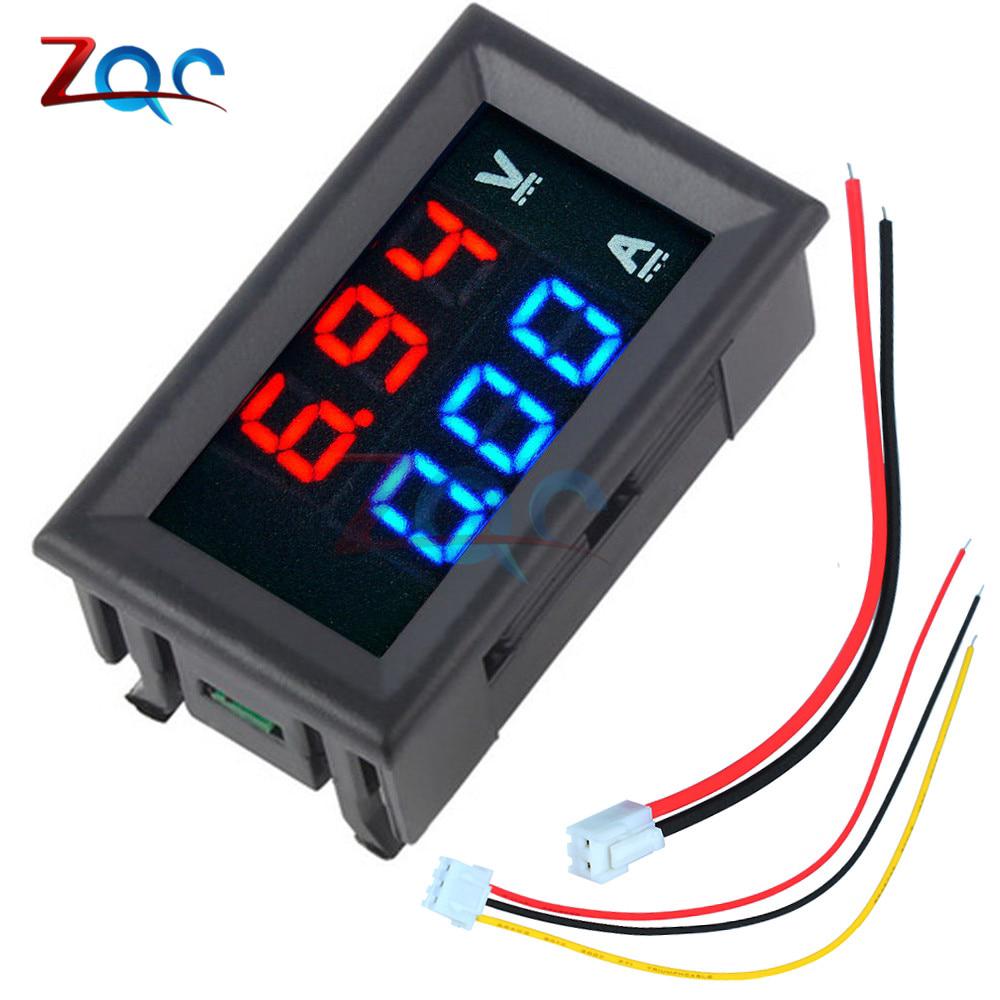 Mini Digital Voltmeter Ammeter DC 100V 10A Panel Amp Volt Voltage Current Meter | Shopee Malaysia