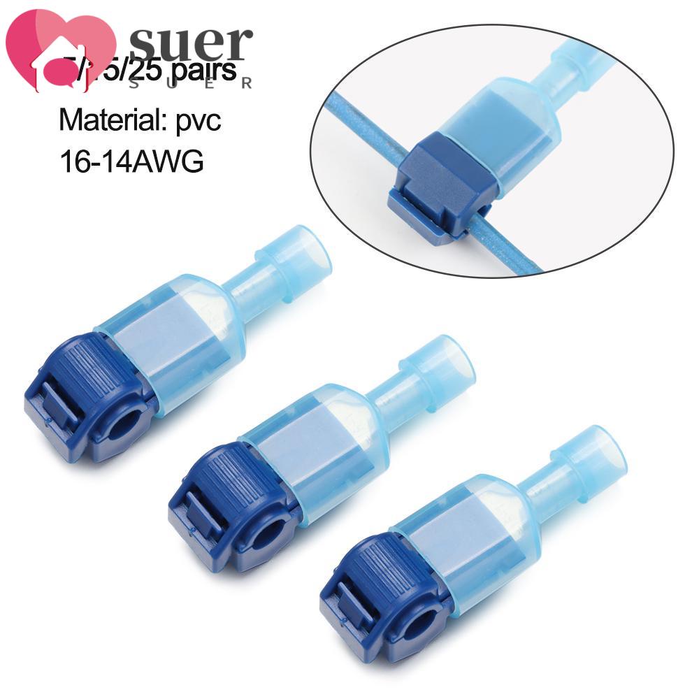 SUER 5/15/25 Pairs Tool Electrical Connectors Insulation Splice Crimp ...