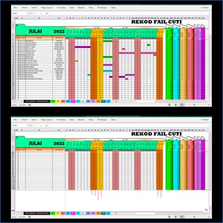 Automated Rekod Fail Cuti Penjawat Awam Kakitangan Kerajaan Database ...