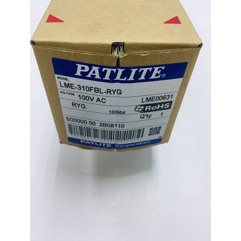 PATLITE LED SIGNAL TOWER LIGHT LME-310FBL R/A/G | Shopee Malaysia
