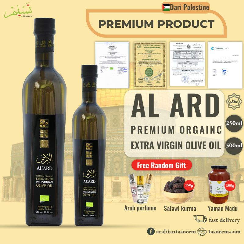 Minyak Zaitun Asli Dari Palestine Al Ard Alard / Canaan ( ORGANIC ...