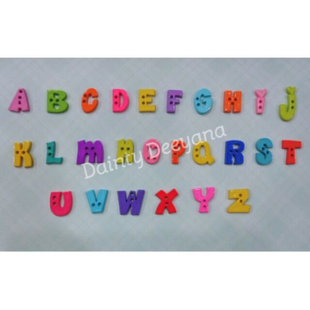 Alphabet button - can choose alphabets | Shopee Malaysia