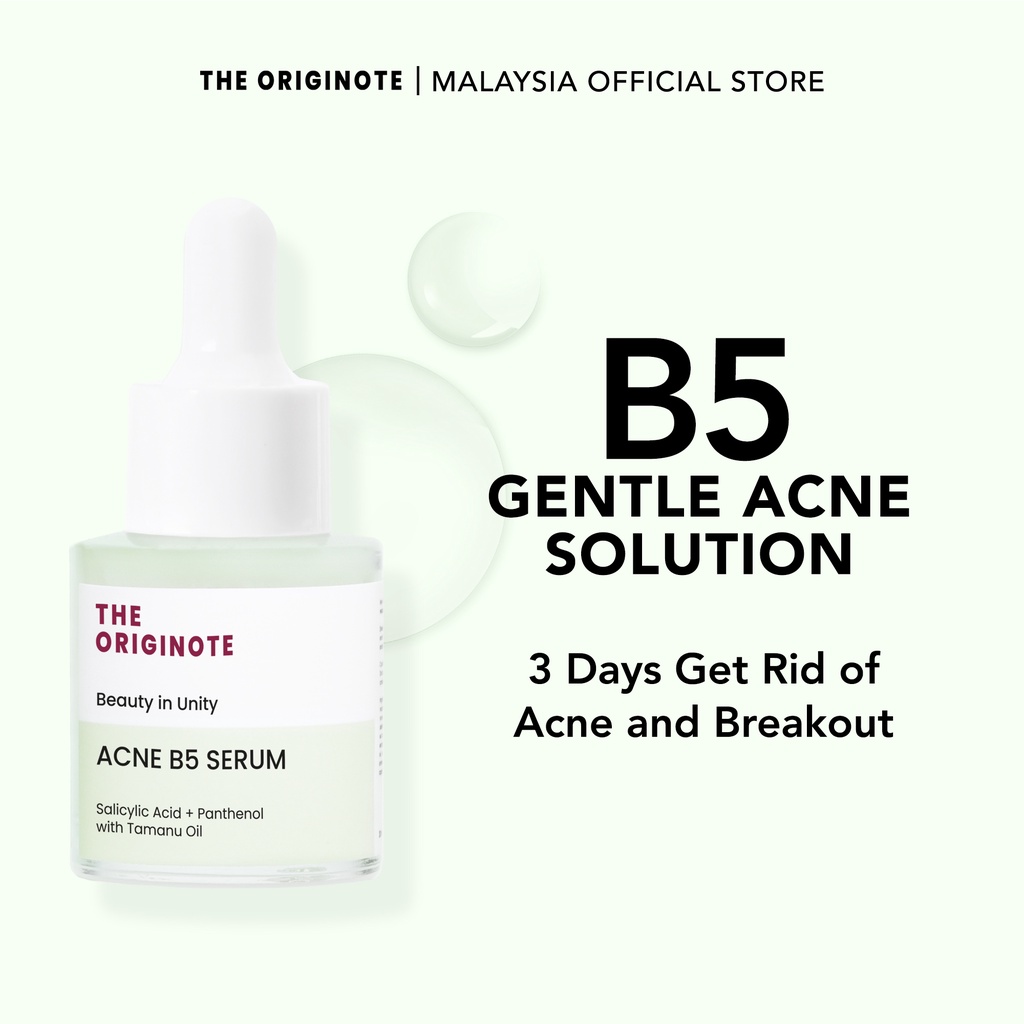 The Originote Acne B5 Serum 20ml - Serum Anti Jerawat, Help Minimize ...