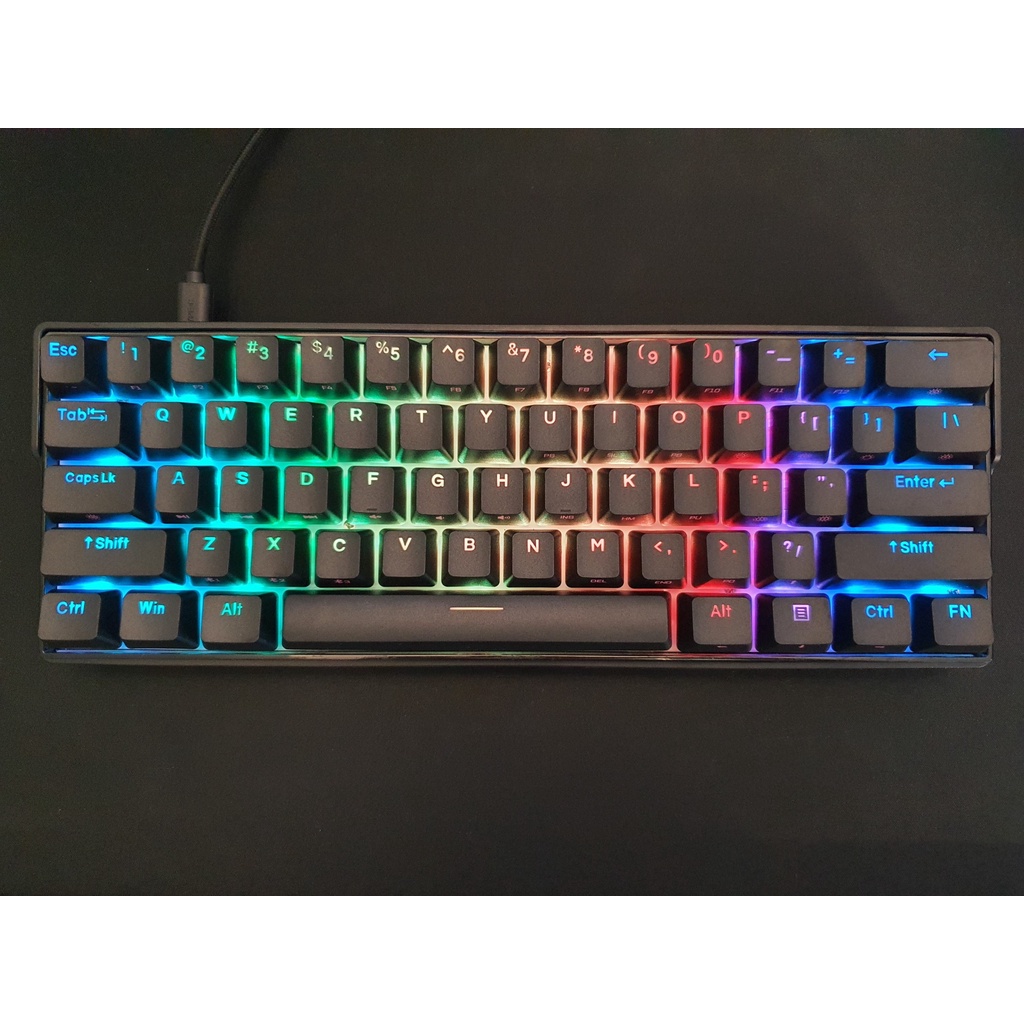 Kemove DK61 Shadow (Lubed and Modded) RGB Mechanical Keyboard | Shopee ...