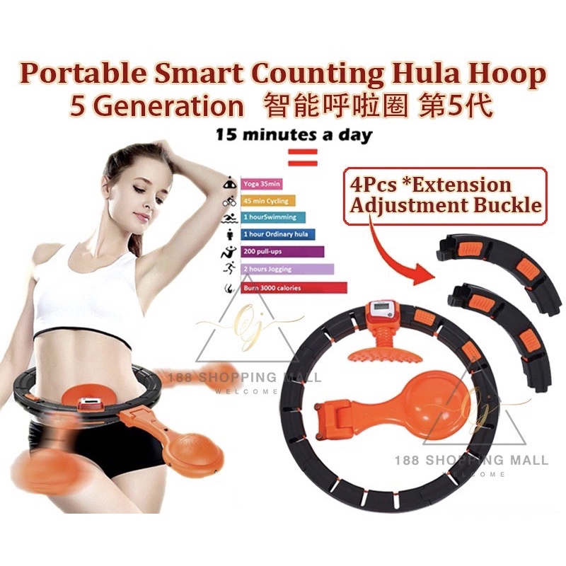 LIMITED EDITION!!! Protable Smart Counting Hula Hoop (FITNESS) | Shopee ...