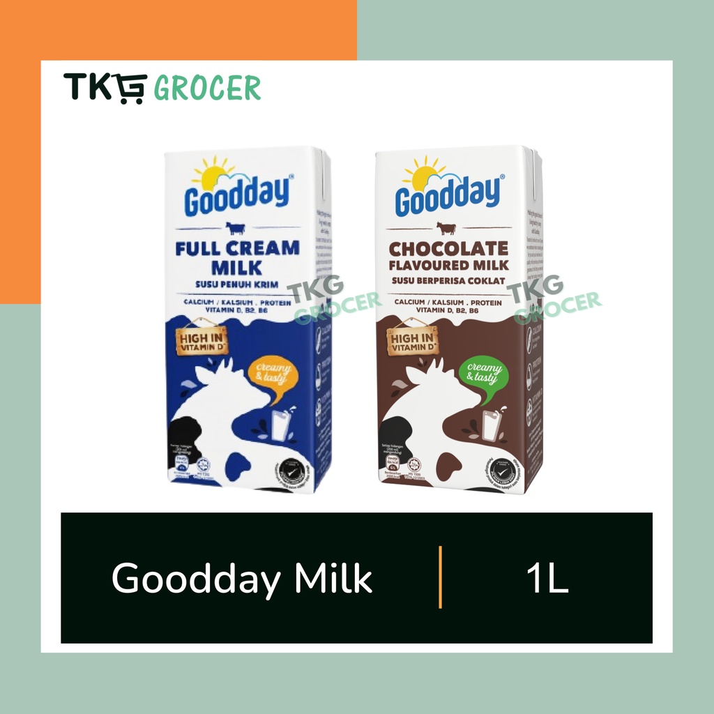Goodday UHT Full Cream Milk | Chocolate Milk 1L | Shopee Malaysia